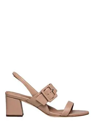 JOAN OLOFF SHOES Greyson Block Heel Sandal Taupe