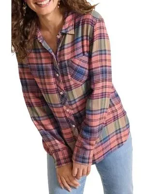 Tommy Bahama Ruby Shores Plaid Shirt - Clay Rose