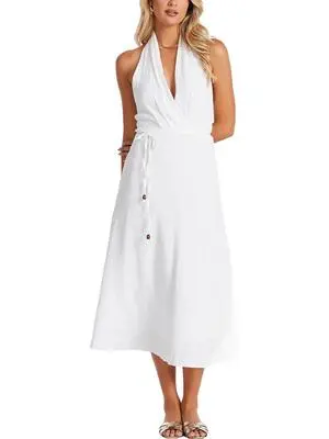 BISHOP + YOUNG Monique Halter Midi Dress - Shell