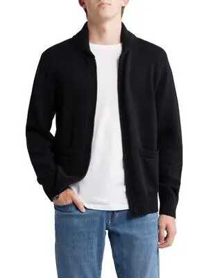 SCHOTT Cotton Zip Cardigan