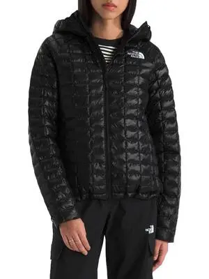 The North Face Thermoball Quilted Hooded Jacket - Black
