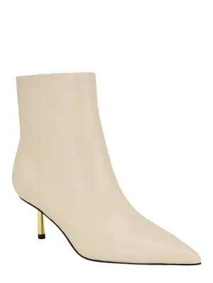 Nine West Hamesa Pointed Toe Bootie Ivory