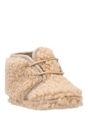 ELEPHANTITO Faux Shearling Bootie - Beige