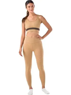 TAVI Seamless Ribbed 7/8 Leggings - Cappucino