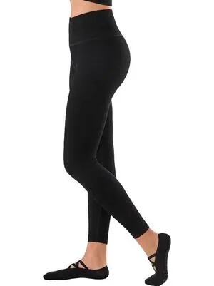 TAVI Seamless Ribbed 7/8 Leggings - Ebony