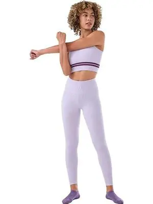 TAVI Seamless Ribbed 7/8 Leggings - Lavender