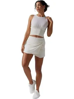 TAVI Active Asymmetrical Skort - Coconut