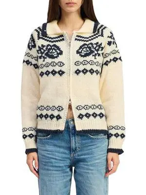 JACQUIE THE LABEL REMI FAIR ISLE CARDIGAN