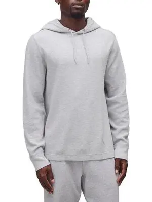 Reigning Champ Lightweight Waffle Stitch Hoodie - Heather Grey