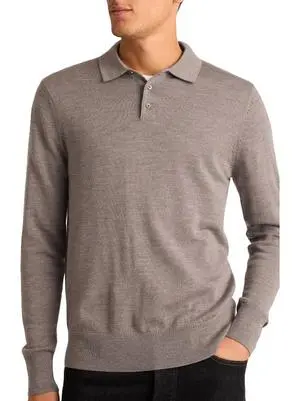BONOBOS Long Sleeve Merino Wool Polo Sweater