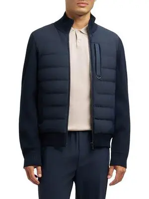 Moose Knuckles Kamet Hybrid Down Jacket - Navy/navy