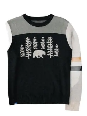 KAVU Hillrose Crew Neck Sweater Tree Bear