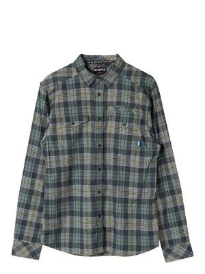 KAVU Lorenzo Shirt Sage Cliffs