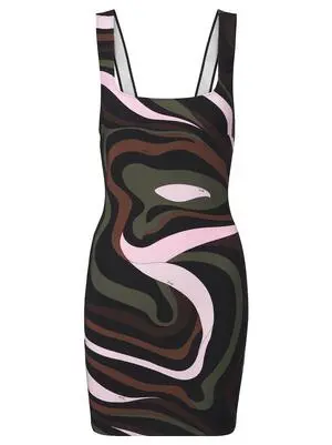 Emilio Pucci EMILIO PUCCI Marmo Jersey Minidress Multicoloured