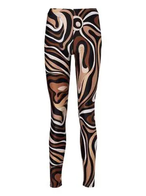 Emilio Pucci Marmo Leggings Black