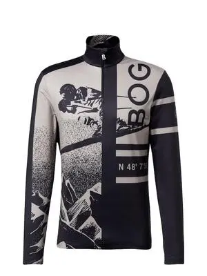 Bogner Verti Printed Ski Top - Black