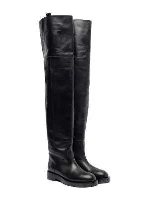 Paris Texas Leather Over-the-knee Boots - Black