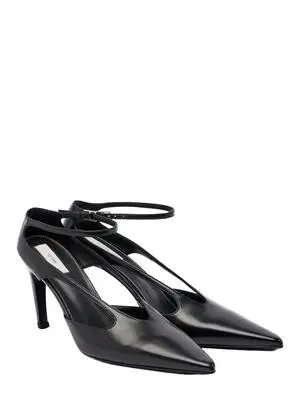TOTEME Cutout Leather Pumps - Black
