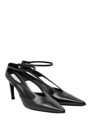 TOTEME Cutout Leather Pumps - Black