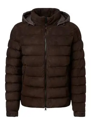 Moncler Arneb Suede Down Jacket - Brown