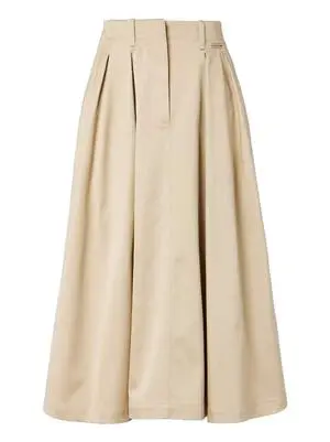 Moncler Cotton Midi Skirt - Beige