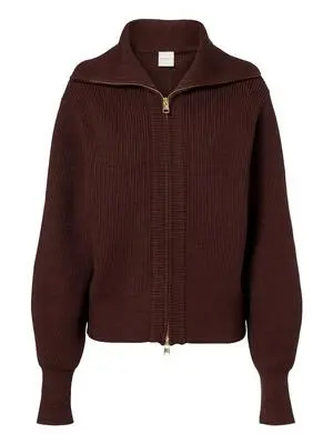 Varley Enrico Zip-up Cardigan - Brown