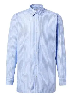Charvet Striped Cotton Poplin Shirt - Blue