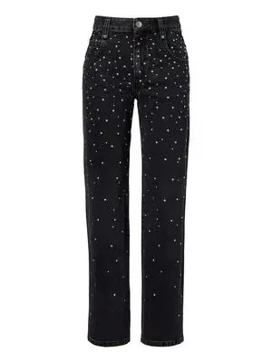MARANT ETOILE Embellished Straight Jeans - Black