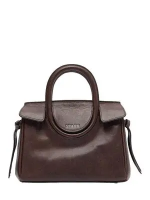 Staud Maude Mini Leather Tote Bag - Brown