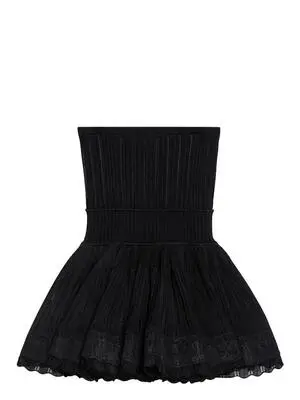 Alaïa Crinoline Top With Straps - Black