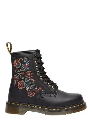 Dr. Martens 1460 Vonda Genix Leather Lace Up Boots - Black