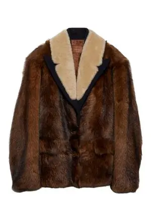 Prada Shearling Jacket - Cognac