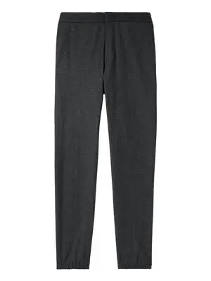 Zegna Tapered Techmerino™ Wool Trousers - Gray