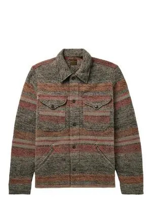 Ralph Lauren Wallace Wool-blend Jacquard Overshirt - Red