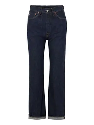 Ralph Lauren High-Rise Wide-Leg Jeans Dark Denim