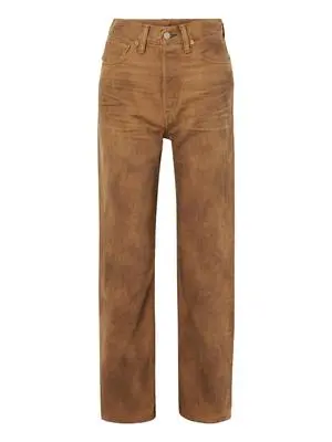 Ralph Lauren High-rise Straight-leg Jeans - Brown