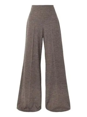 Ralph Lauren Isaiah Houndstooth Wool Wide-leg Pants - Brown