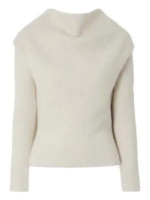 Rick Owens Woven Turtleneck Sweater - Off-white