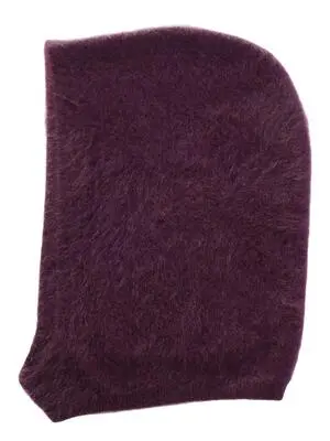 LISA YANG Brushed Cashmere Balaclava - Burgundy