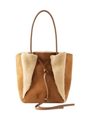 Gabriela Hearst Marija Shearling Tote - Brown