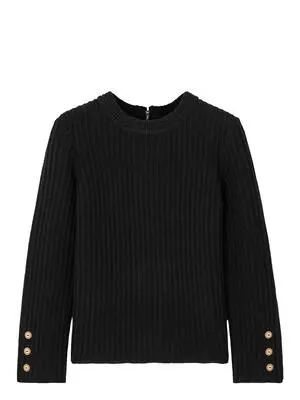 Isabel Marant Dixie Ribbed Wool Sweater - Black