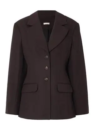 DIOTIMA Marcus Wool-Twill Blazer Brown