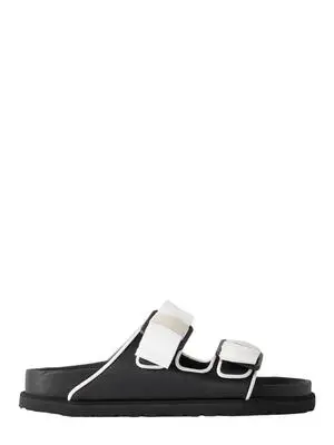 BIRKENSTOCK Arizona Bow-detailed Satin Sandals - Black