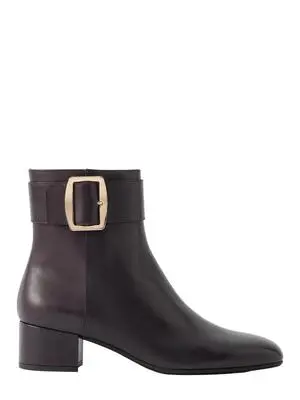 Bally Bemeri Leather Ankle Boots - Brown