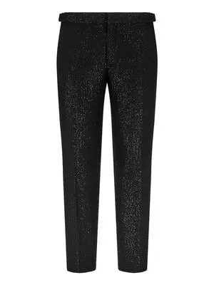 TOM FORD Virgin Wool-blend Dyllan Trousers - Black