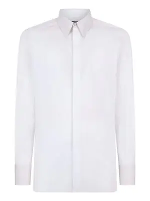 TOM FORD Cotton Grosgrain-collar Shirt - White
