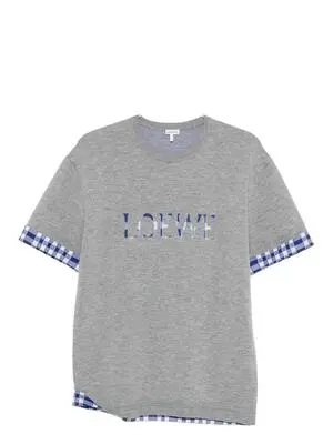 Loewe Wool And Cotton Blend T-shirt - Grey