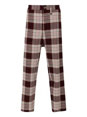 VIVIENNE WESTWOOD Plaid Slim Cut Trousers - Red