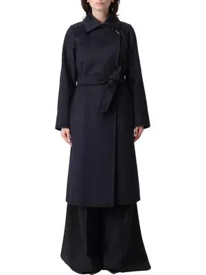 Max Mara Belted Long Coat - Blue