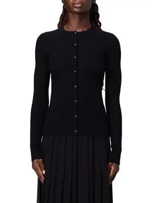 Dolce & Gabbana Ribbed Button-up Cardigan - Black